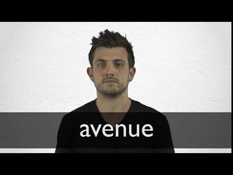 How to pronounce AVENUE in British English
