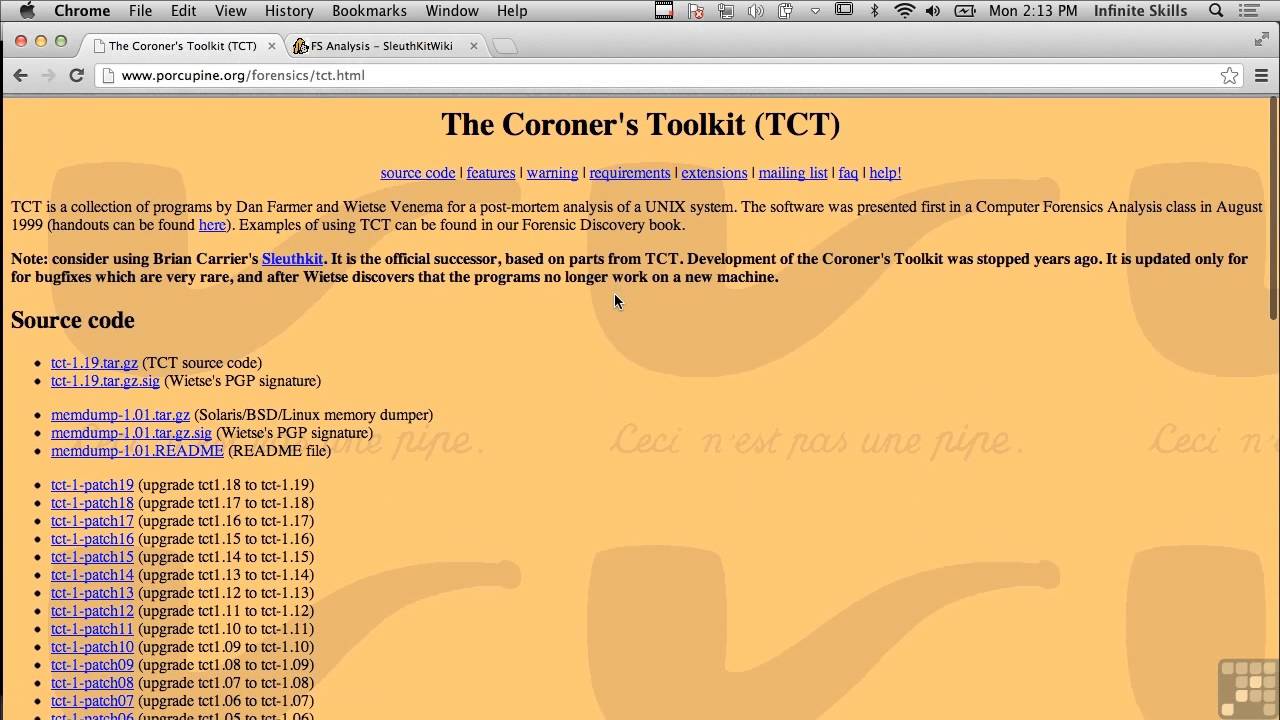 Learning Computer Forensics Tutorial | Coroners Toolkit