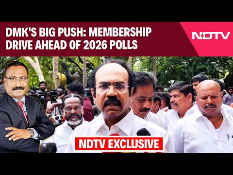 Tamil Nadu 2026 Polls | DMK's Massive Membership Drive| Tamil Nadu Finance Minister Speaks To NDTV