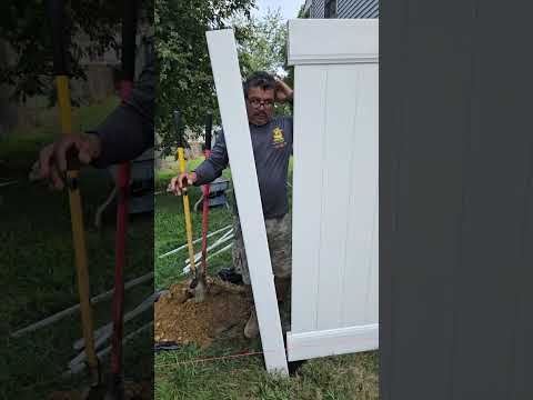 how to install vinyl fence