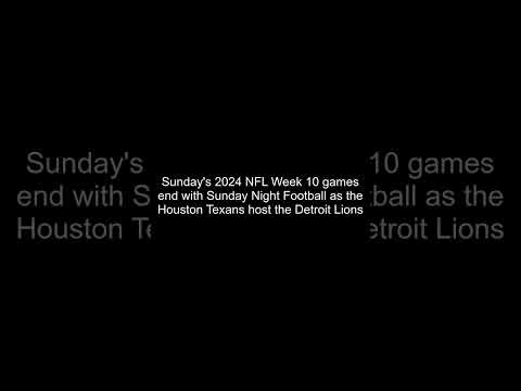 What channel is Lions vs Texans on today Time TV schedule for NFL Sunday Night Football - Oklahomanc