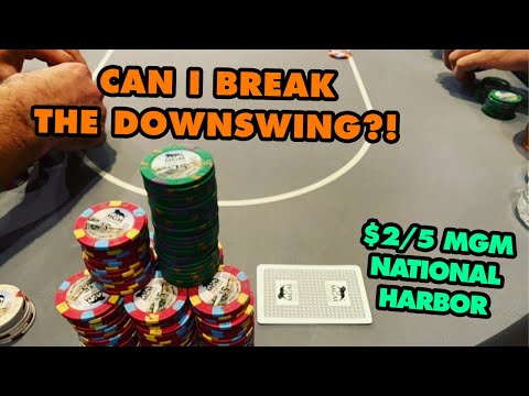 Going ALL IN 3 times!! Trying to BOOK a WIN! // Poker Vlog #42