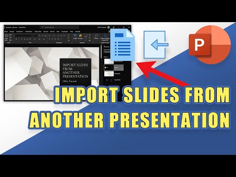 How to IMPORT SLIDES from ANOTHER PRESENTATION (PowerPoint)