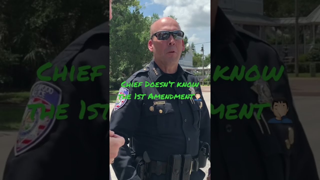 Chief doesn’t know the First Amendment!!!!