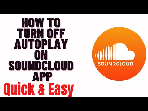 how to turn off autoplay on soundcloud app