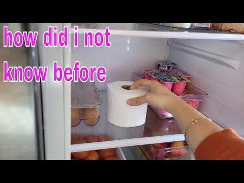 Put a Roll of Toilet paper in your Fridge and you will be surprised what happens