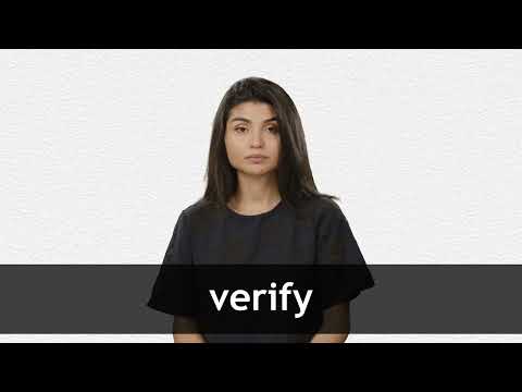 How to pronounce VERIFY in American English