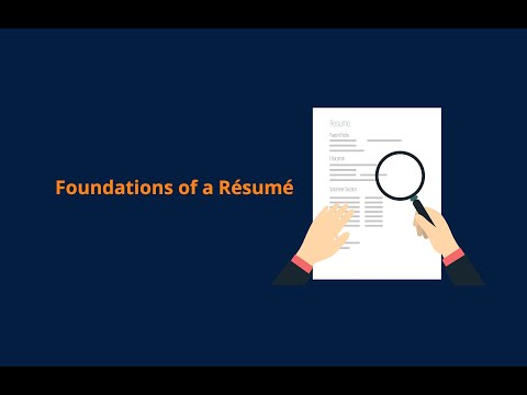 Foundations of a Resume - What is Experience?