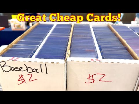 I BOUGHT A WHOLE ROW OF A BARGAIN BOX FOR A GREAT DEAL! (Baseball Card Show)