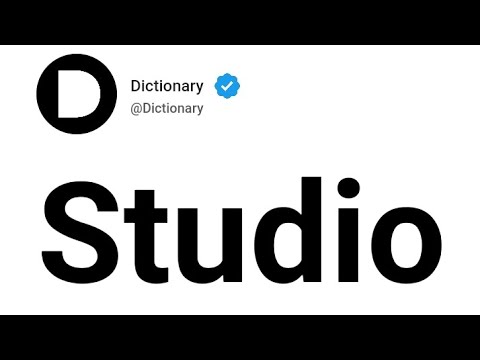 Studio Meaning In English