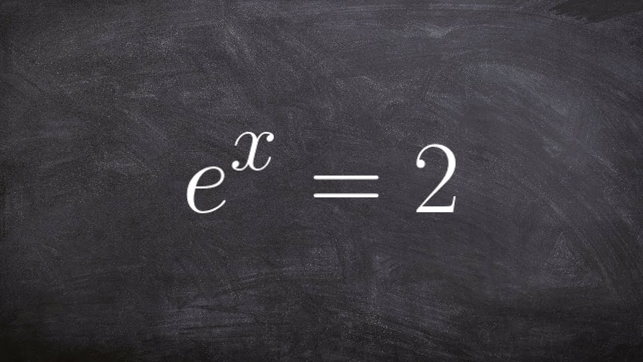 Solving a basic exponential equation