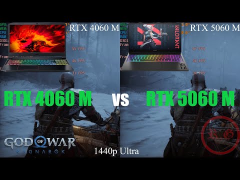 RTX 4060 Laptop (140w) vs RTX 5060 Laptop (115w) - Test in 17 Games