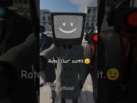 Rate Our Fit [TV Man, Dark Speakerman, Plungerman] #skibiditoilet #shorts