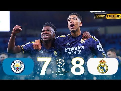 Manchester City vs Real Madrid (7-8 agg) UCL 2023-2024 🏆 All Goals & Highlights HD