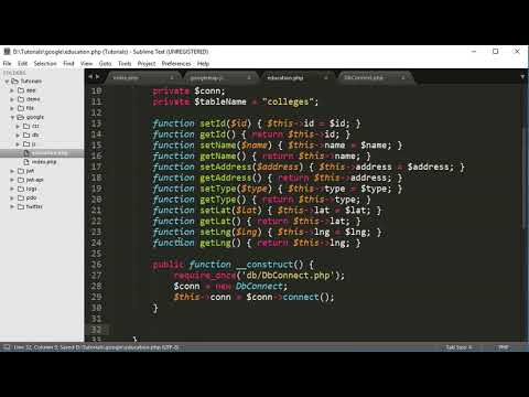 Learn google map api in php mysql part 2 create Data Base and table - Mind Luster