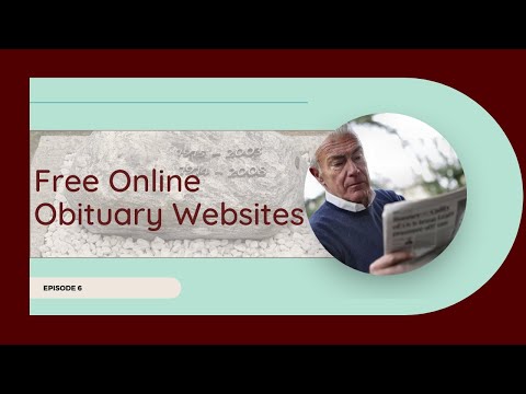 Free Obituary Sites and a Bonus
