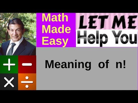 Meaning of n!