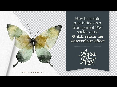 How to remove the paper background in digital watercolour paintings to save as a transparent PNG