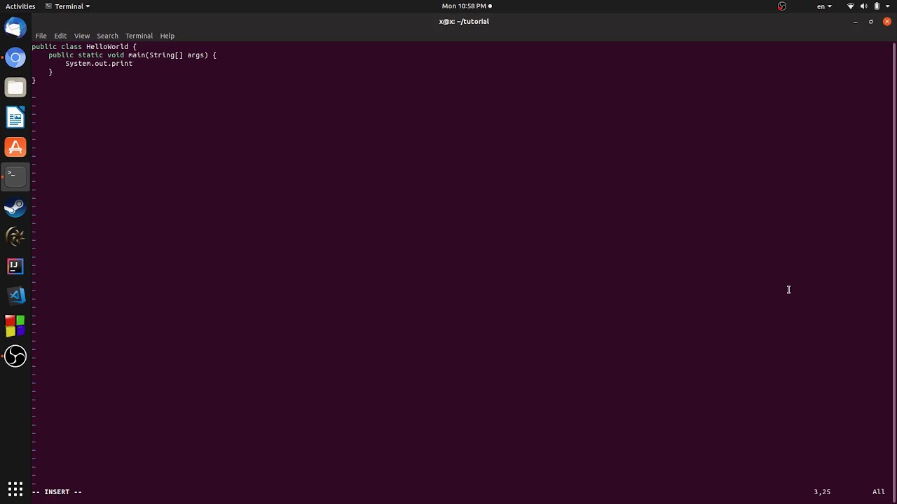 Java HelloWorld tutorial