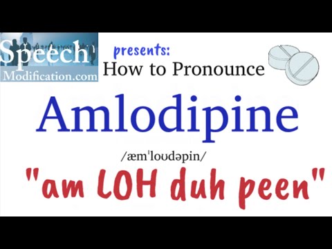 How to Pronounce Amlodipine