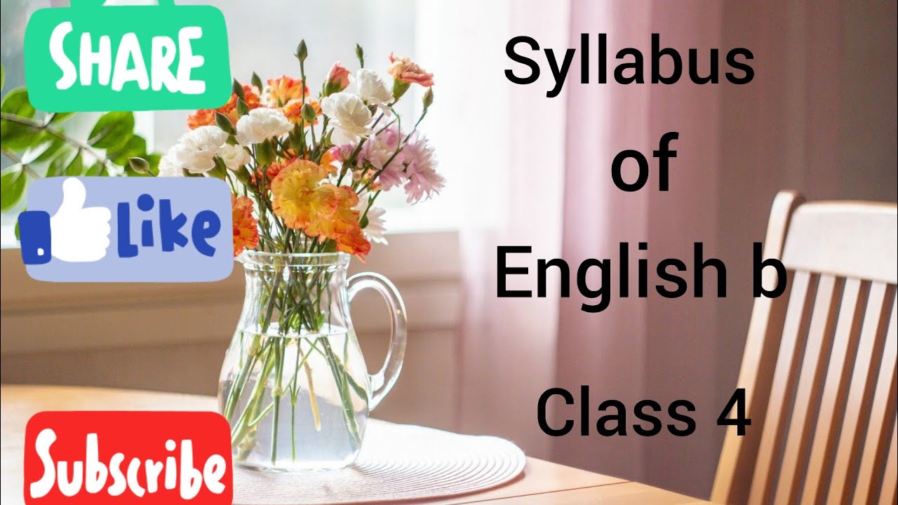 Syllabus of English b class 4/Grade 4 syllabus