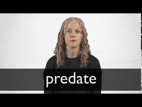 PREDATE definition and meaning | Collins English Dictionary