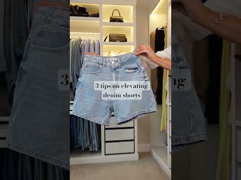 How to elevate denim shorts đź’™