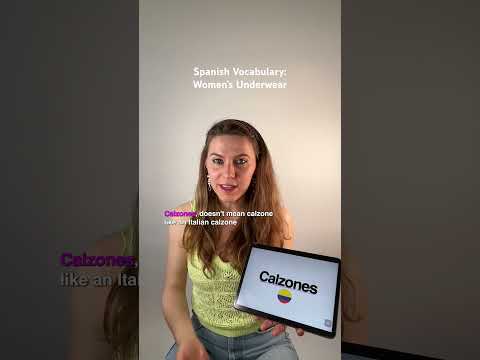 Learn to go shopping in Spain and Latin America for women’s underwear #spanishvocabulary #spanish
