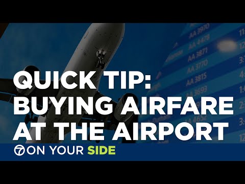 QUICK TIP: Buying airfare at the airport