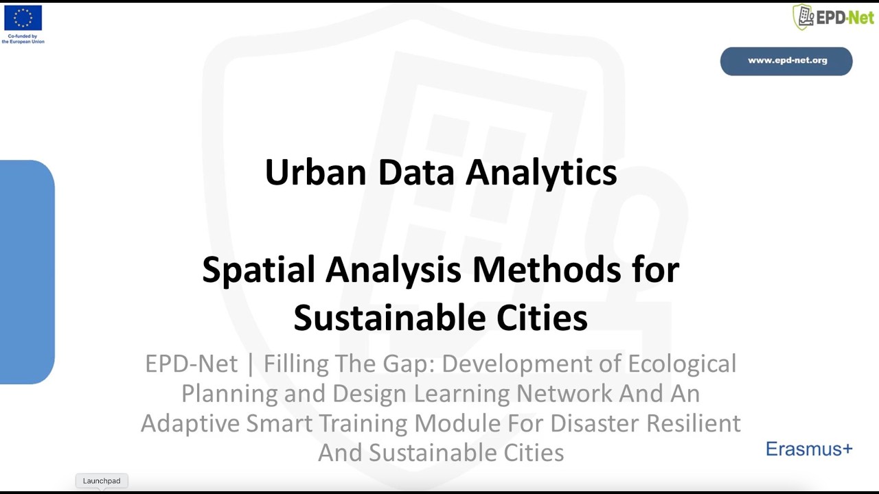 6302 - Spatial Analysis Methods for Sustainable Cities