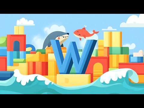@ToddlerSimple: Fun learning with the letter W for little ones! Whale Wolf Wave #earlylearning