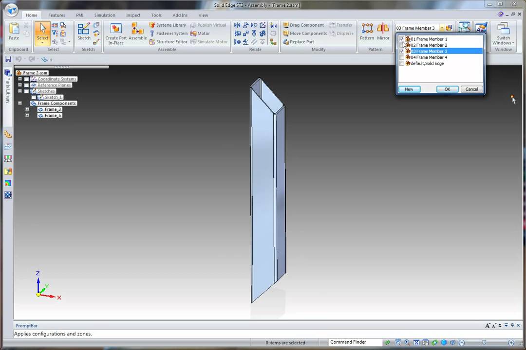 Working with Solid Edge Frames Part 2