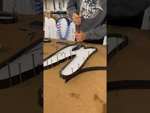 Channel letter trim cap making