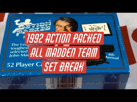 1992 Action Packed All Madden Team Set Break Barry Sanders Jerry Rice Junk Wax Football Cards #nfl