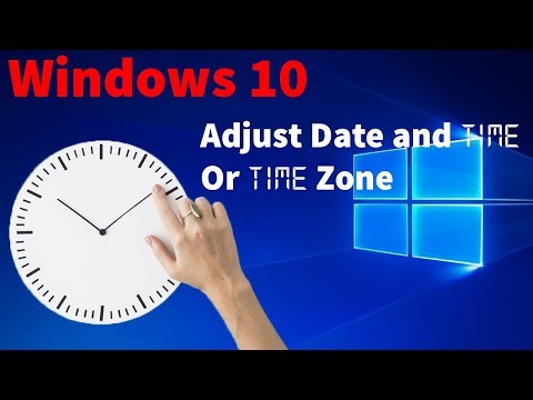 Change the date and time or time zone - Windows 10