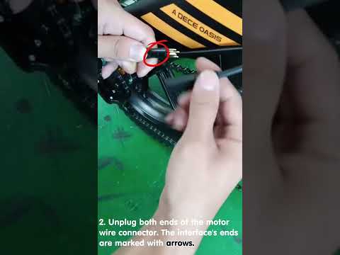 (E bike Troubleshooting) -Connect the Motor Wires to Ensure Continuous Normal Operation of the Motor
