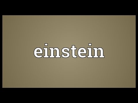 Einstein Meaning