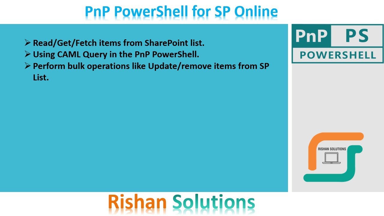 Bulk update and bulk delete items using PnP power shell