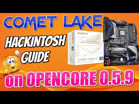 10th Gen Intel COMET LAKE Chipset Guide on OPENCORE HACKINTOSH .... Learn Opencore the Easy Way!