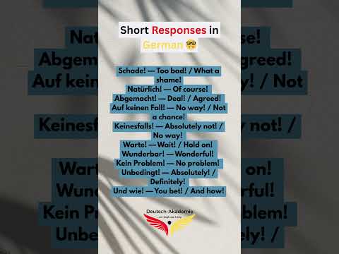 Top 10 German Expressions You Must Know – With English Meaning! #deutschlernen #germanlanguage