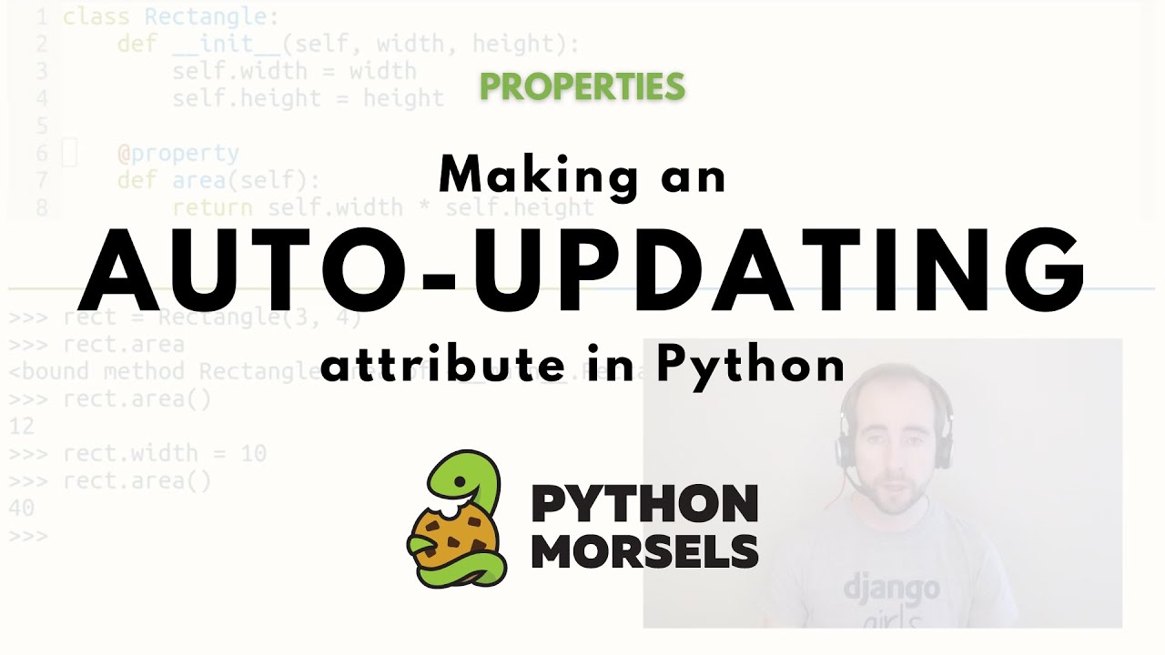 Python auto-updating attributes (via property)