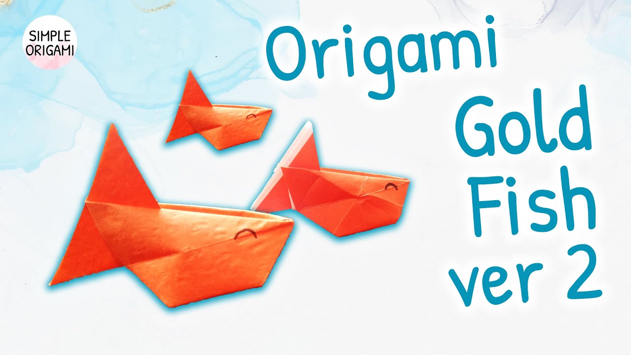 How To Make An Origami Goldfish Version 2 - Simple Origami
