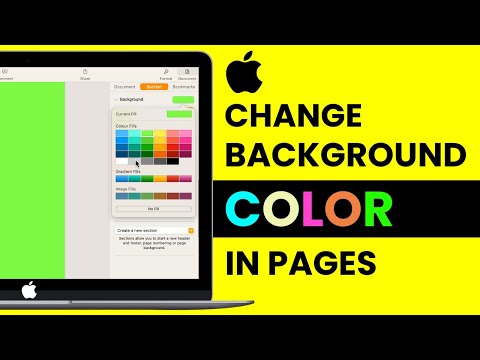 Mac Pages Change Background Color - How to Change Background Colour in Pages in MacBook Pro & Air