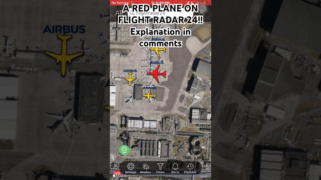 RED PLANE ON FLIGHT RADAR 24!! #emergency explanation in comments #av#fypシ