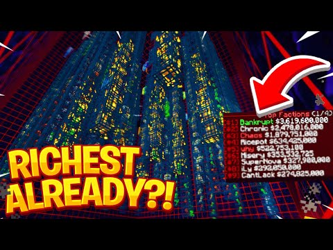 WE ARE ALREADY THE *DOMINATING* & *RICHEST* FACTION! | Minecraft OP Factions | ZoneMC #1