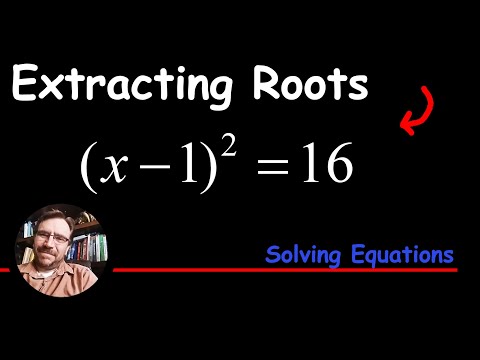 How to Solve by Extracting Square Roots - Quadratic Polynomial Equations