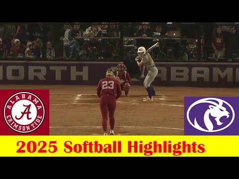 #25 Alabama vs North Alabama Softball Game Highlights 3 26 2025