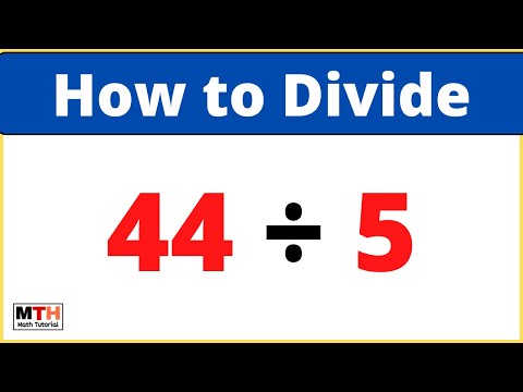 44 divided by 5 (44÷5) | Long Division