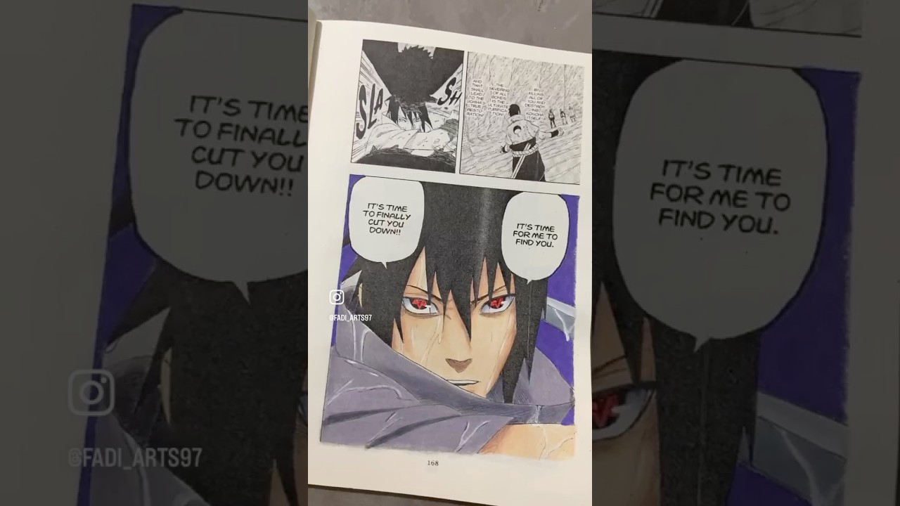 Coloring My Manga -Naruto- #anime #naruto #narutoshippuden #manga