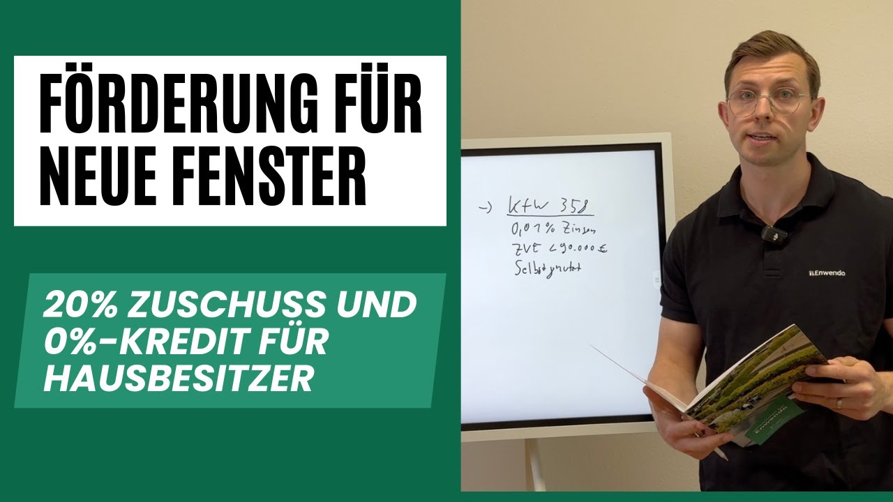 Fenster sanieren mit 20% Förderung und 0%-Kredit - so geht es!